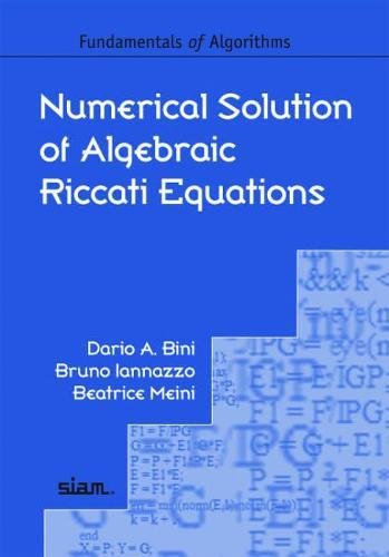 『Numerical Solution of Algebraic Riccati Equations』｜感想・レビュー - 読書メーター