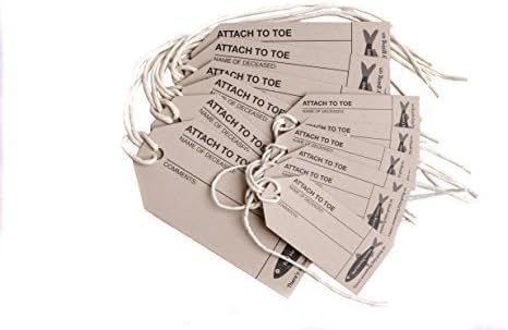 Amazon.com : Coroner's toe-tag labels (great for gift tags and table ...