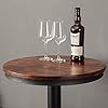 Amazon.com: Joelgium Wood Round Pub Bar Bistro Height Table - Dining ...