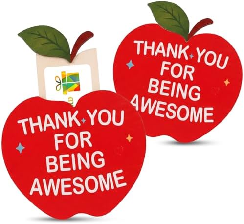 Amazon.com: Kathfly Teacher Appreciation Gift Card Holder, Thank You ...