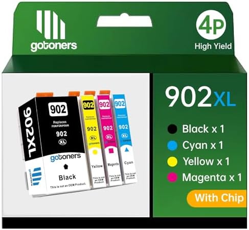 Smart Ink Compatible Ink Cartridge Replacement for HP 902XL 902 XL (4 ...