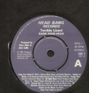 Amazon.com: BANG YOUR HEAD 7" (45) UK HEAD BANG 1981 B/W INSTRUMENTAL ...