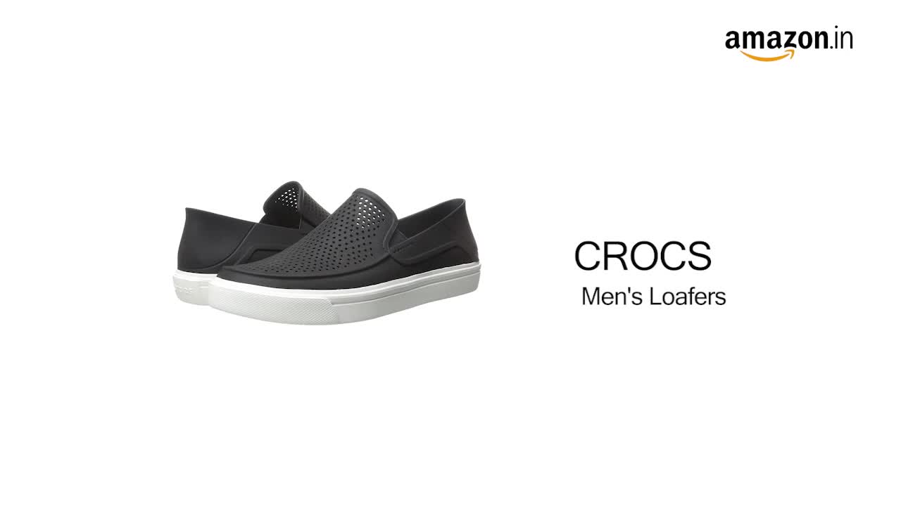 Watch crocs Men's Citilane Roka Black or White Sneakers on Amazon Live