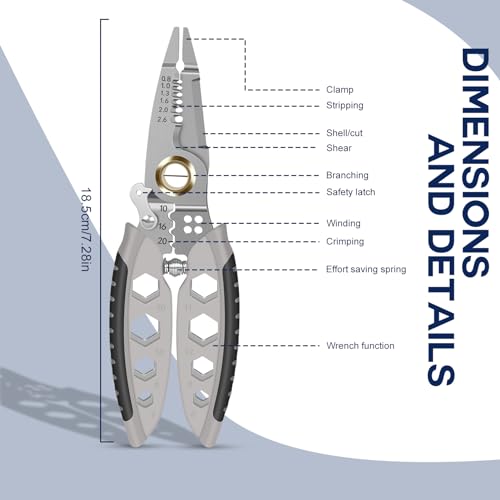 Wire Stripping Machine Buy KAIWEETS Wire Strippers Electrical, 3 In 1 ...