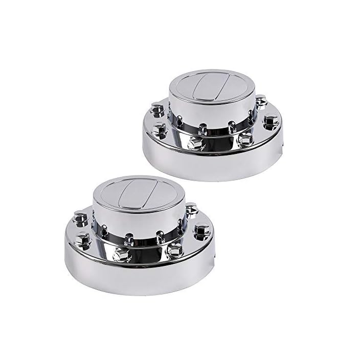Buy G-PLUS Dually 1-ton Truck Rear Alcoa Wheel Chrome Center Hub Caps ...