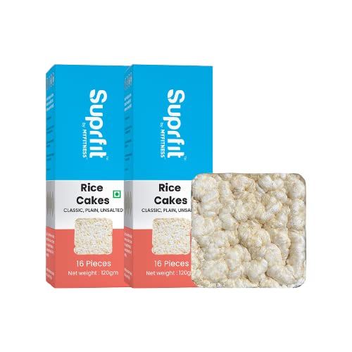 Suprfit Crispy Organic Wholegrain Rice Cakes | Gluten Free |100% ...