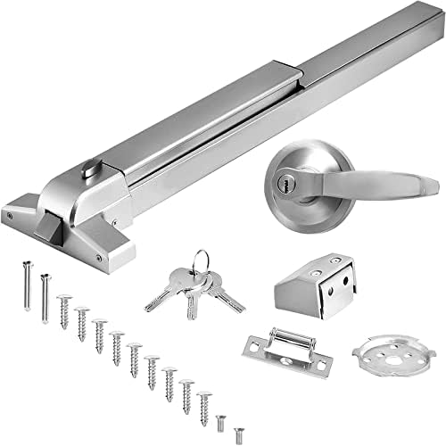 IRONWALLS Commercial Door Push Bar Panic Exit Device with Exterior ...