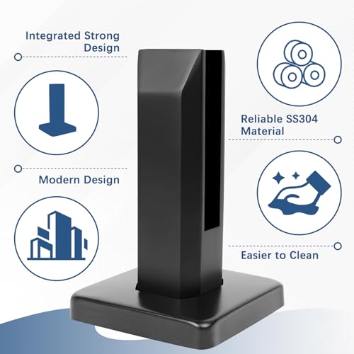 Snapklik.com : LukLoy 1 Piece 304 Stainless Steel Square Glass Spigots ...