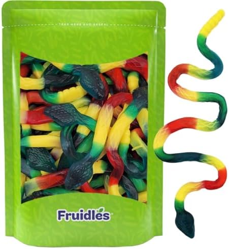Amazon.com : Giant Gummi Rattle Snake Candy, Assorted Fruit Flavors ...