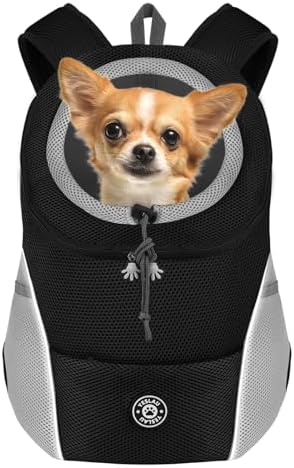 Amazon.com : Pet Dog Carrier Backpack Puppy Carrier Front Pack for ...