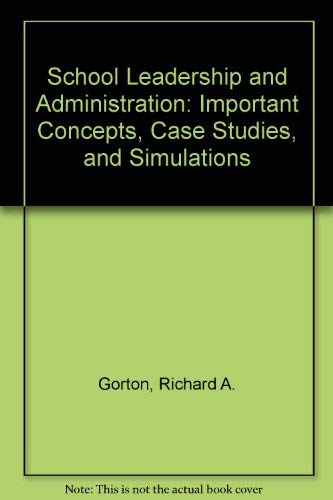 Amazon | School Leadership and Administration: Important Concepts, Case ...