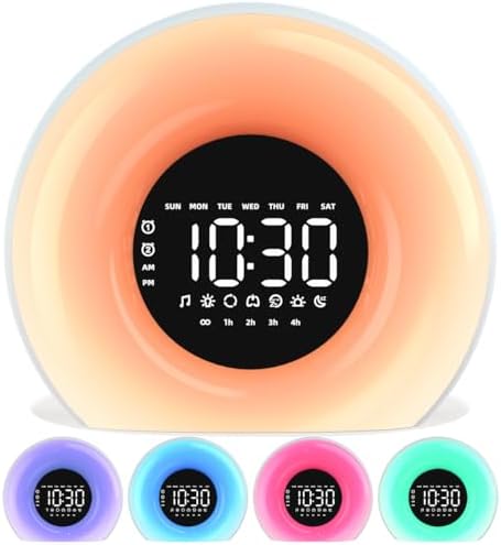Amazon.com: HYODREAM Sunrise Alarm Clock with 6 Visual Dynamic Lighting ...