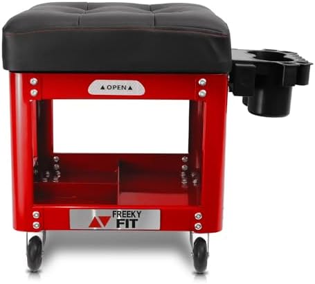 Amazon.com: Powerbuilt Heavy Duty Roller Mechanics Seat and Brake Stool ...