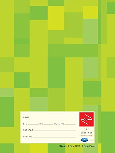 YOUVA JUMBO SIZE FOUR LINE INTERLEAF NOTEBOOK- (GREEN COLOUR COVER ...