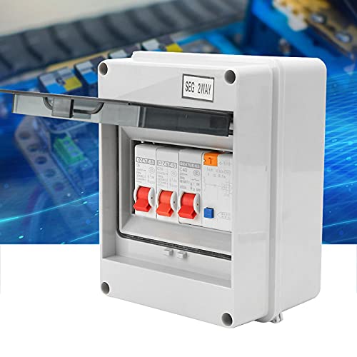 2 Way Garage Caravan Consumer Unit 40A 30mA RCD 2MCB 6a16A Leakage ...