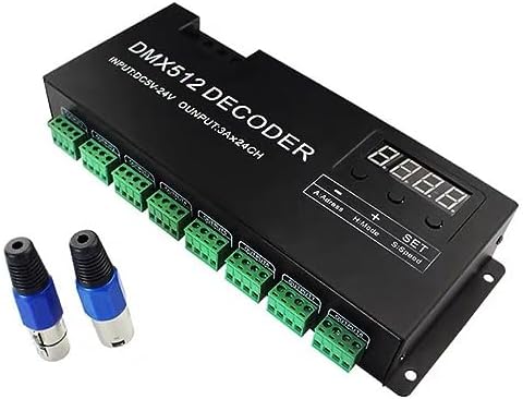 Amazon.com: 24 Channel DMX Decoder Controller 24CH Digital Display ...
