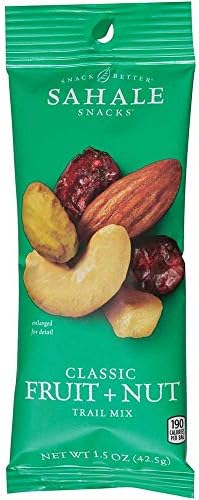 Amazon.com: Sahale Classic Fruit and Nut Glazed Trail Mix, 1.5 Ounce ...