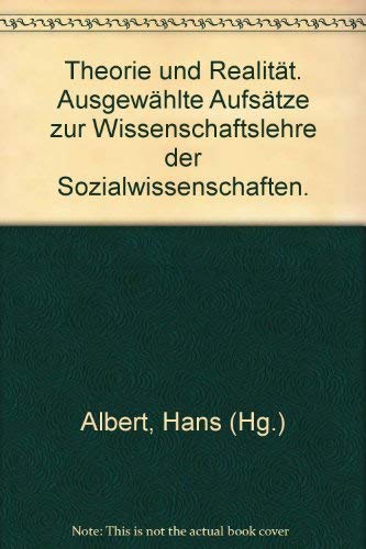 Amazon.co.jp: Theorie und Realitaet : Albert, Hans.: 本