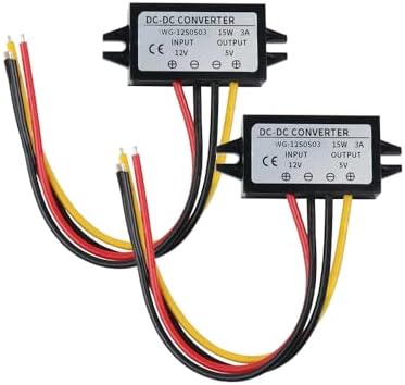 Amazon.com: 12v to 5v DC DC Converter(2pcs), 5V 3A 15W Voltage ...