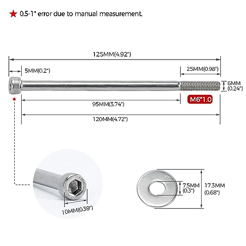 Snapklik.com : 10Pcs Stainless Steel M610 LS Intake Manifold Bolts w ...