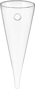 Amazon.com: Cabilock Glass Cone Vase, Circular Cone Wall Hanging ...