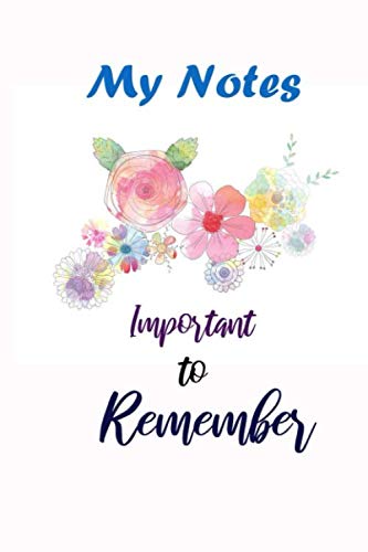 Amazon.com: My Notes Important to Remember: Dementia and Alzheimers ...