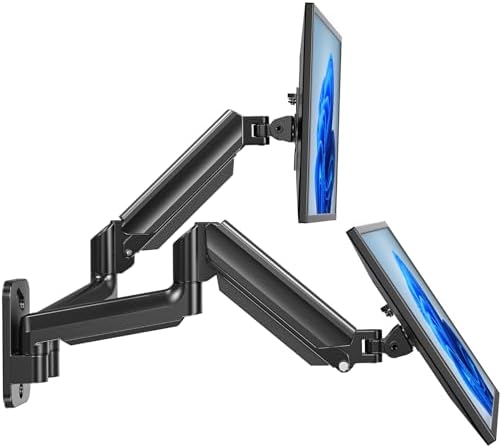 Amazon.com: HUANUO Dual Monitor Wall Mount for 17-32 Inch Screens ...