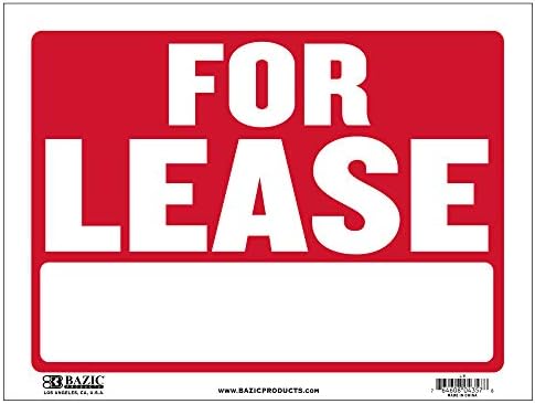 Amazon.com : BAZIC For Lease Sign 12"x16", For Rent Rental House Home ...