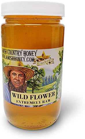 Amazon.com : Goshen Amish Country Honey Extremely Raw WILDFLOWER Honey ...