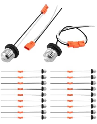 QWORK E26 Socket Adapter with 12-inch Wire - Medium Base Screw Male ...