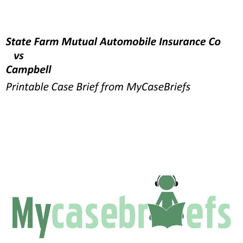 Amazon | State Farm Mutual Automobile Insurance Co vs Campbell ...