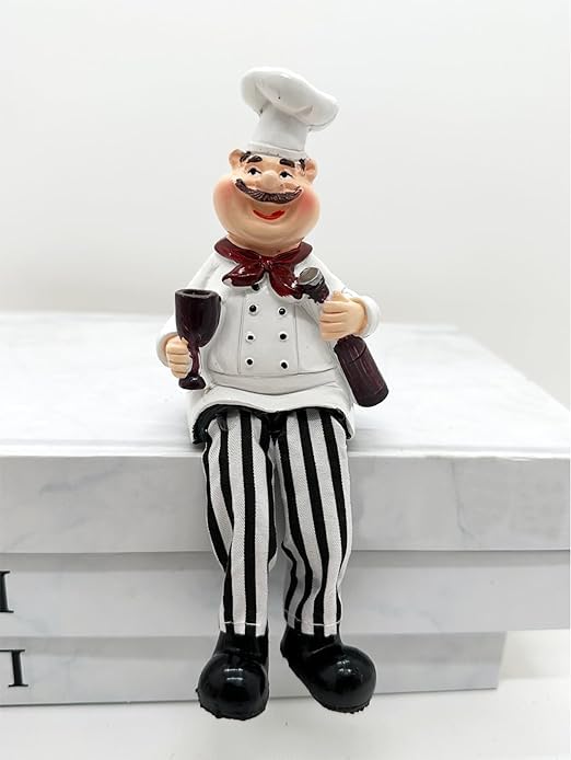 Buy Home Style Heaven Set of 2 Home Kitchen Decor Chef Figurines Bread ...