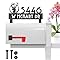 Amazon.com: Personalized Mailbox Last Name Topper Address Sign - Metal ...