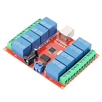 12V 8-channel USB Relay Switch Controller Smart PC Controller for Home ...