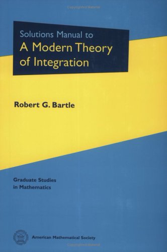 Amazon.com: Solutions Manual to a Modern Theory of Integration ...