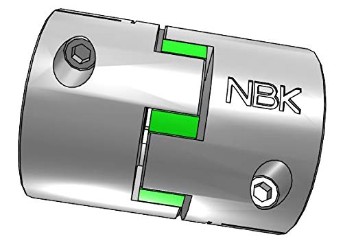 NBK MJC-95CS-GR-1-1 5/8 Jaw Flexible Coupling, Clamping Type, Bore ...
