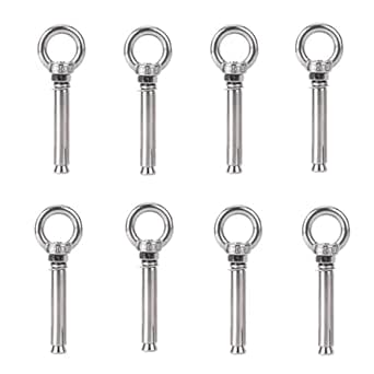 Loopunk 8 Pcs M6x80mm Expansion Bolt, 304 Stainless Steel Ring Lifting ...