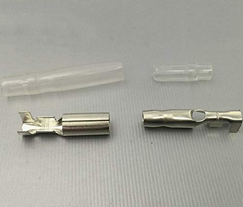 Davitu 10Pcs Single Hole Plug Spring Bullet Terminal Cold Press ...