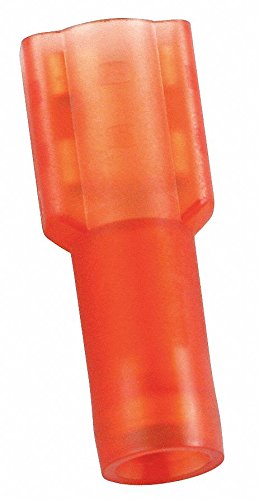 Power First Red Female Disconnect, Nylon Insulation Type, 22 to 18 AWG ...