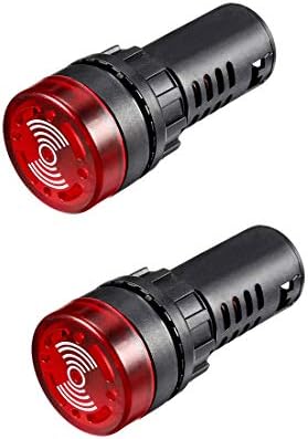 Led Indicator Light ATI 22mm Red LED Flashing Buzzer & Pilot Light ...