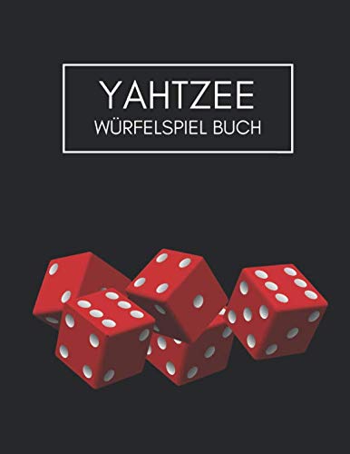 Amazon.com: Yahtzee Würfelspiel Buch: 8.5x11 Minimalistischer Yahtzee ...