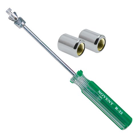 (2) Rectorseal 1/4" Silver Novent Locking Caps/Universal s with R22 ...