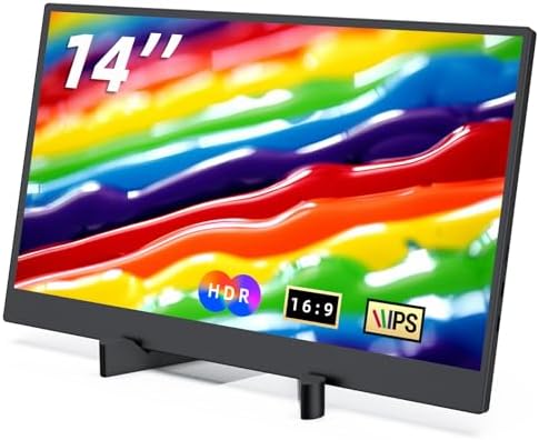 Amazon.com: Amieipo Portable Monitor for Laptop, 14-Inch 1366x768 IPS ...
