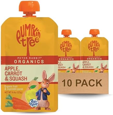 Amazon.com: Pumpkin Tree Peter Rabbit Organics Apple, Carrot and Squash ...