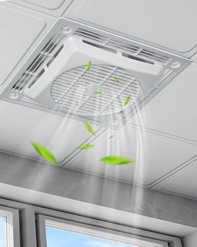 Amazon.com: WELLY Taiwan Drop Ceiling Tile Fan Air Circulating Flush ...