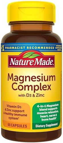 Amazon.com: Nature Made Magnesium Complex Supplement with Vitamin D ...