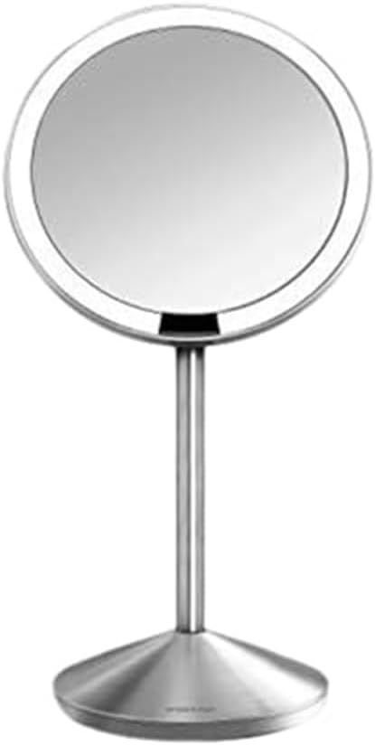 simplehuman Mini Sensor-Activated Lighted Vanity Mirror, 10x ...