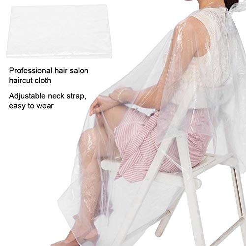 100pcs Disposable Professional Waterproof Haircut Apron, Hair coloring ...