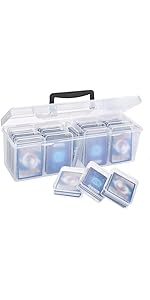 Amazon.com: OwnMy Plastic Card Storage Box Plastic Card Storage Case ...