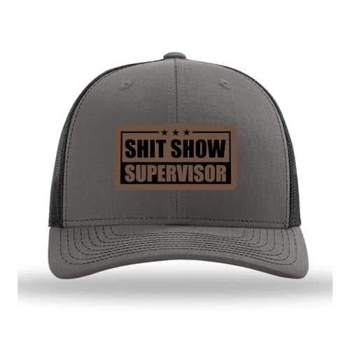 Amazon.com: Shit Show Supervisor Hat, Boss Cap, Boss Hat, leatherette ...